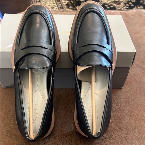Franco Sarto | Shoes | Franco Edith 2 Penny Loafer Black Leather Size 7 ...